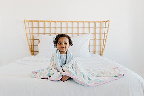 Large Premium Knit Baby 3 Layer Stretchy Quilt Blanket"Whimsy" by Copper Pearl