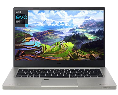 Acer Aspire Vero 14" FHD Slim Laptop, EVO 10-Core Intel i7-1255U, Thunderbolt4, Wi-Fi 6E, Backlit KB, Fingerprint, 1080p Wabcam, Bluetooth 5.1, Win11, w/Mousepad (16GB RAM | 1TB SSD)
