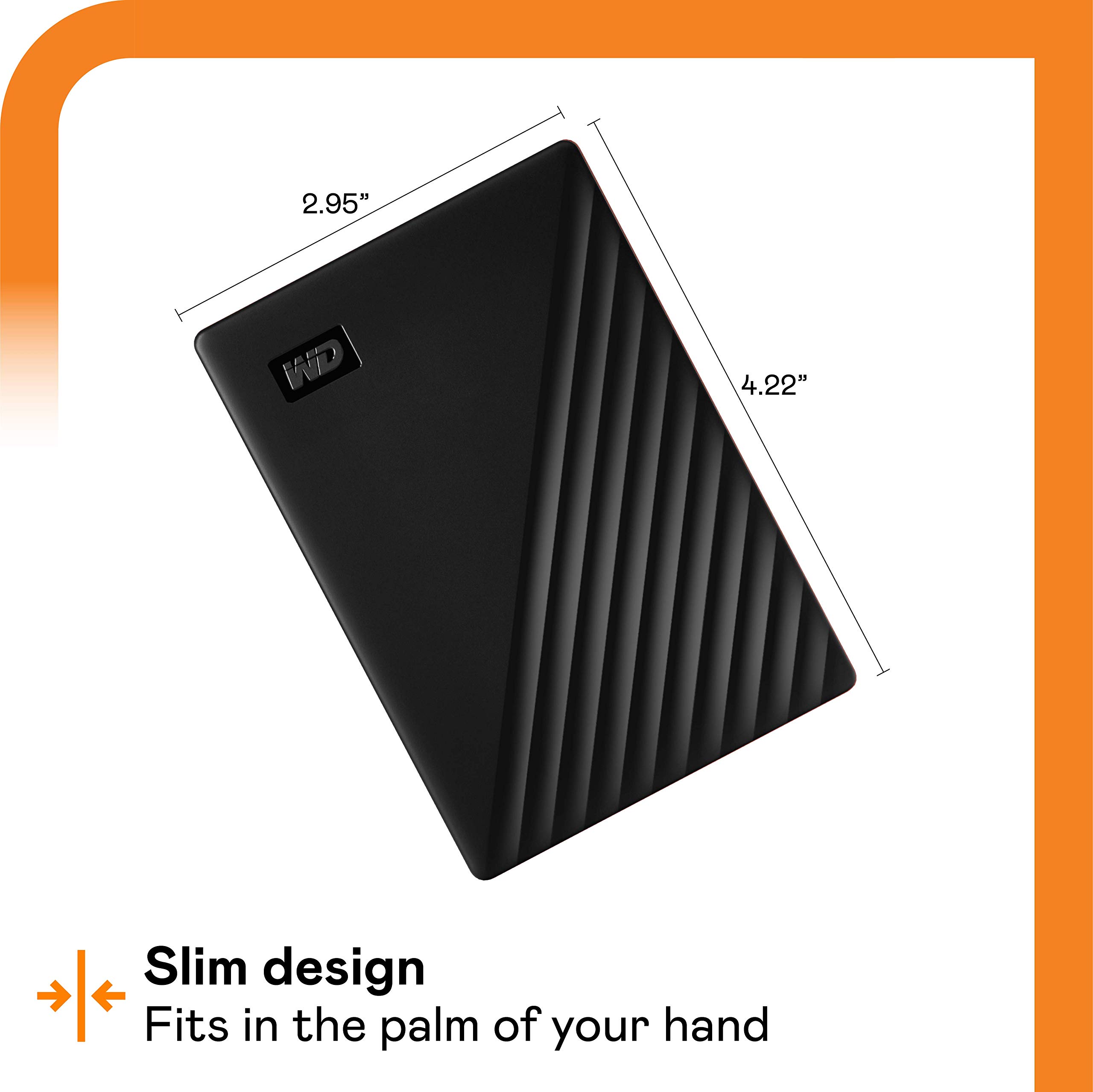 WD 1TB My Passport Portable External Hard Drive, Black - WDBYVG0010BBK-WESN (Renewed)