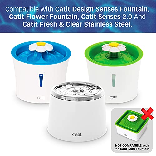 Filters for Catit Design Senses Fountains and Catit Flower Fountains, Pack of 6