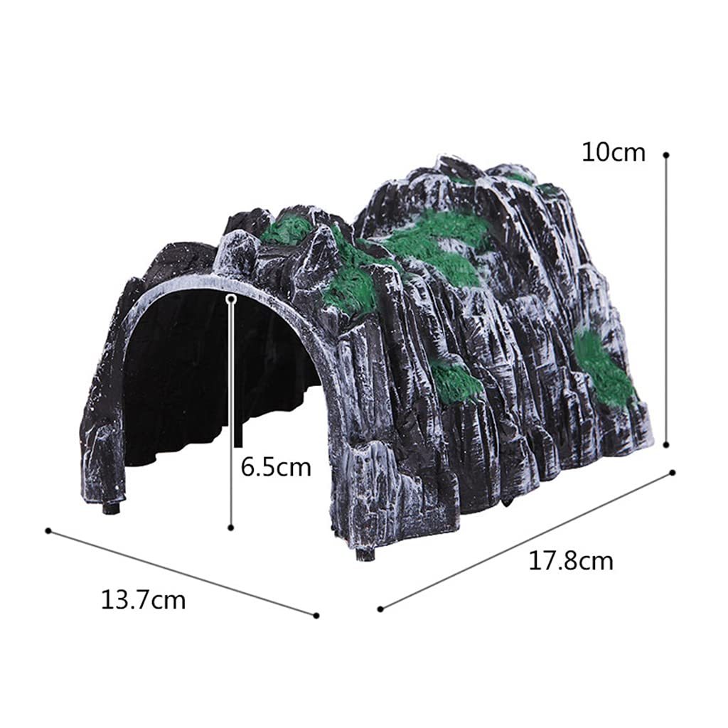 AMLESO 1pc DIY Plastic Model Train 1:87 Tunnel Crafts Table Toy