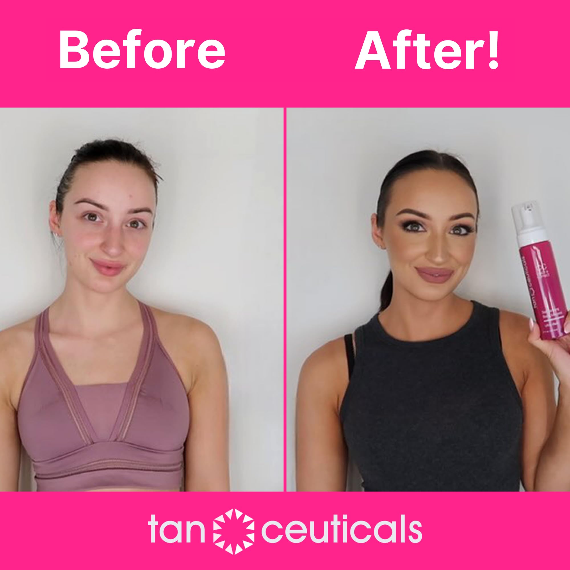 Tanceuticals CC Self Tanning Body Mousse - Ultra Dark Self Tanner - Healthy Ingredients & Fresh Coconut Scent Give Instant, Natural-Looking & Long-Lasting Sunless Tan - 6.7 oz (Ultra Dark)