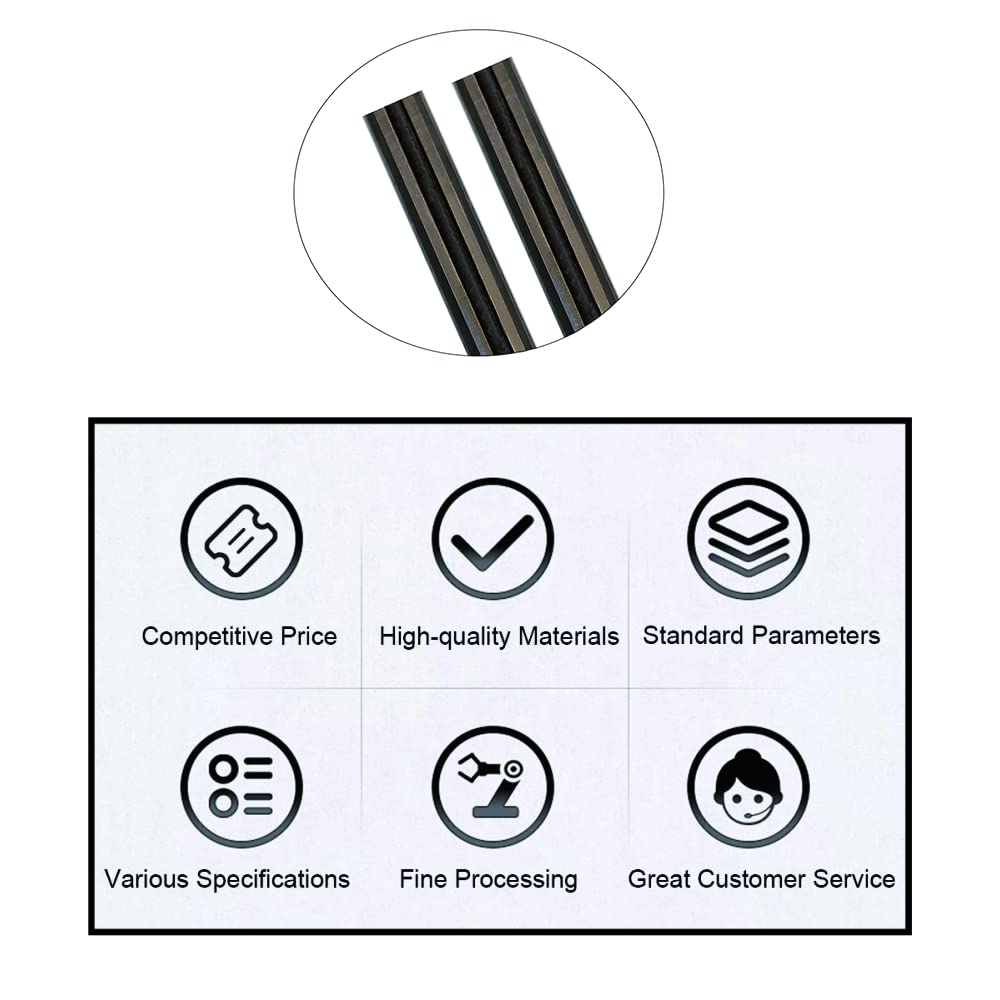3-1/4 Inch Planer Blades TCT 82mm Replacement for Makita Bosch DeWalt Hitachi Porter Cable Ryobi Stanley WEN and Most 3-1/4 Hand-Held Portable Planer Pack of 10