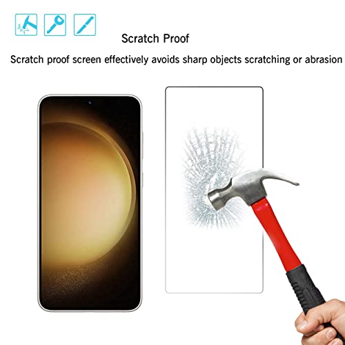 Ailun Glass Screen Protector for Galaxy S23+/ S23 Plus [6.6 Inch] 3Pack + 3Pack Camera Lens Tempered Glass Fingerprint Unlock 0.25mm Ultra Clear Anti-Scratch Case Friendly [Not For S23 Ultra]
