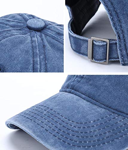 Kids Solid Cotton Baseball-Hat - Baby-Boys Washed Cotton Baseball Hats Toddler Infant Baseball-Cap for 2-7 Years (Navy, 2-7years)