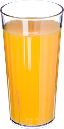 Carlisle FoodService Products 111607 Bistro Tumbler, 16 oz, Clear, Plastic (Pack of 1)