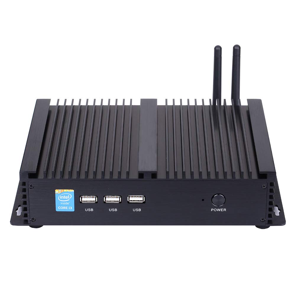 HUNSN Fanless Industrial Computer, IPC, Mini PC, Windows 11 / Linux Ubuntu, Core I5 8250U 8259U 8260U 8265U 8269U 8350U, IM03, VGA, HDMI, LAN, 2 x COM, 7 x USB, 8G RAM, 128G SSD