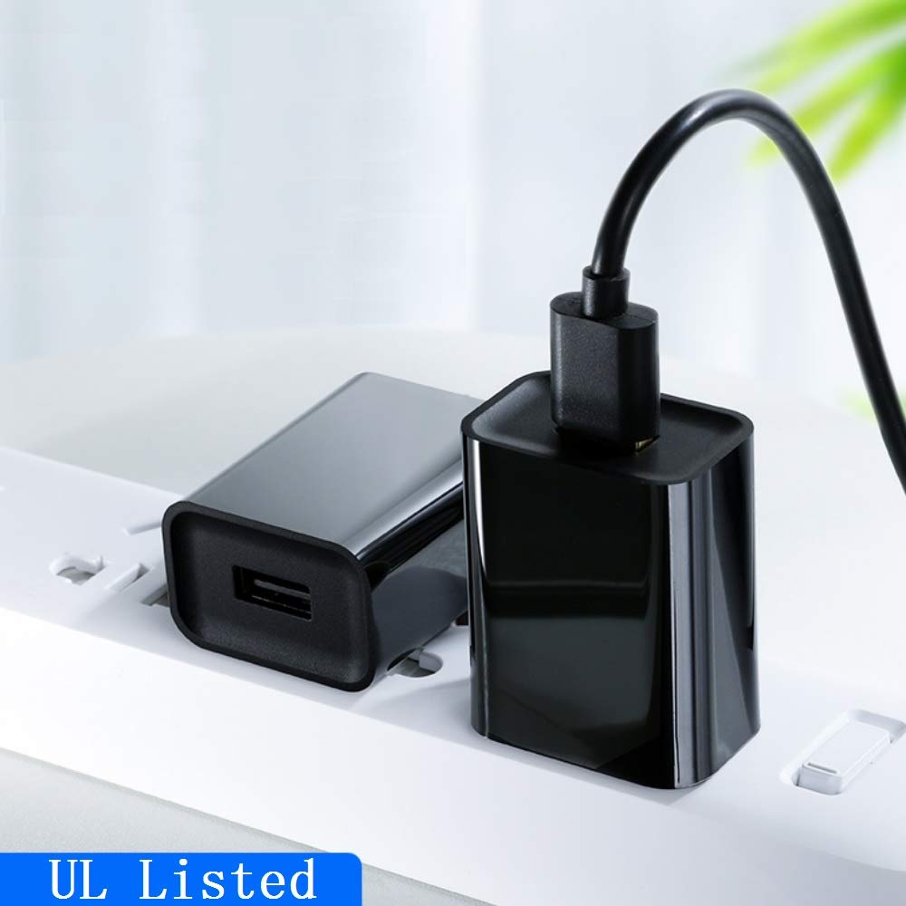 Micro USB Rapid Charger for Samsung Galaxy Tab A, E, S2, 3, 4, 7.0" 8.0" 9.6" 9.7" 10.1", SM-T280/350/580/113/377/560/713/813/530/387/113 Tablet Power Supply Adapter with 5FT Charging Cable