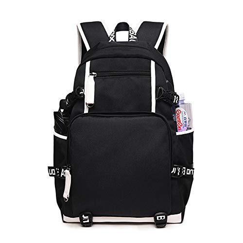 Anime Daypack USB Charging Laptop Backpack Oxford Men Travel Backpack with Large Gift Pencil Case (3)