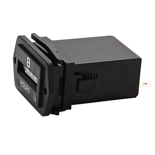 AIMILAR Mechanical Hour Meter AC 110V-250V for Small Engines, Boats, Generators and More - 6 Digit Display with Easy Installation and High Accuracy
