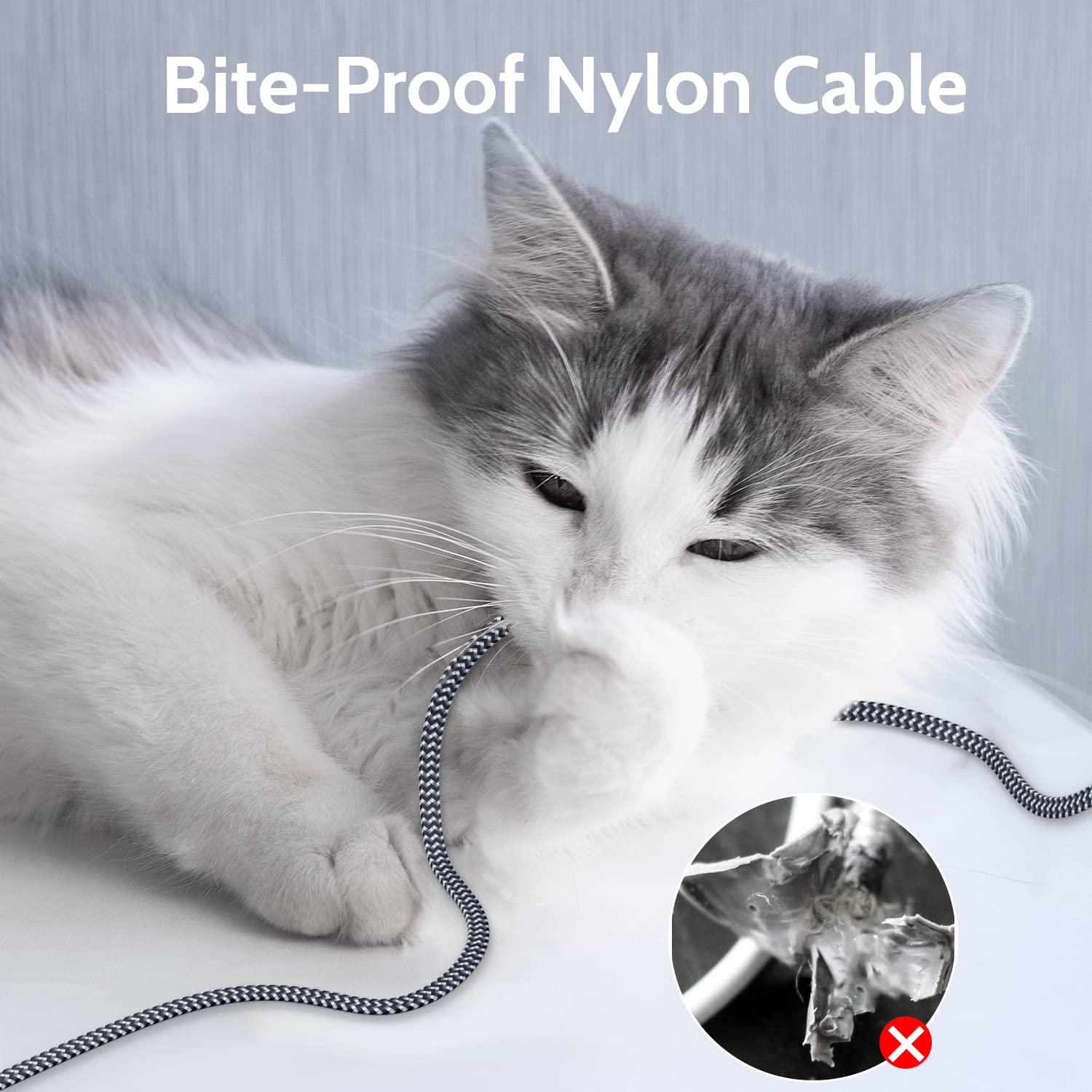 Ethernet Cable 20 ft, MORELECS Nylon Braided Cat 7 Internet Cable 20 ft Ethernet Cable RJ45 Network Cable Cat7 LAN Cable for PC Laptop Modem Router
