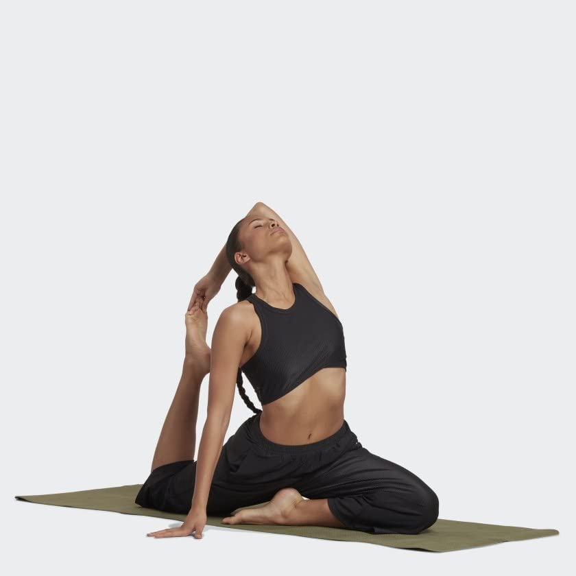 adidas Yoga Studio Wrapped Rib Tank Top Women's, Blue, Size M