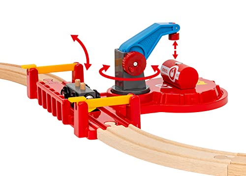 BRIO World β 36025 Rescue Team Train Set | 44-Piece Interactive Toy for Kids Age 3 and Up | Multi-Level Railway Play | FSC-Certified European Beech Wood