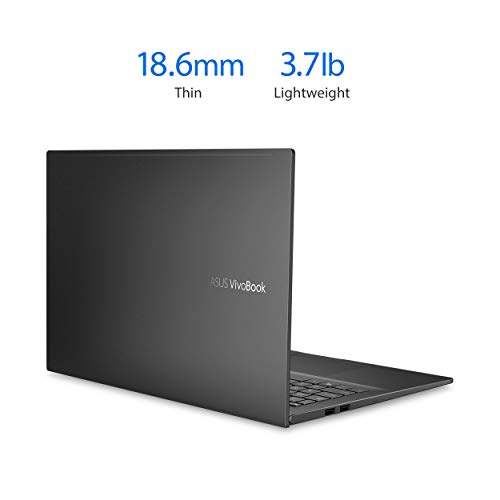 ASUS VivoBook 15 S513 Thin and Light Laptop, 15.6€ FHD Display, AMD Ryzen 5 4500U Processor, 8GB DDR4 RAM, 512GB PCIe SSD, Fingerprint Reader, Windows 10 Home, Indie Black, S513IA-DB51 (Renewed)