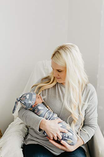 Copper Pearl Large Premium Knit Baby Swaddle Receiving Blanket Hope