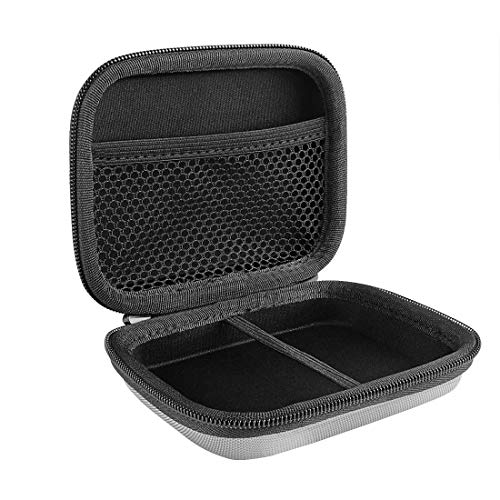 Geekria Shield Headphones Case for in-Ear Earphones, Replacement Hard Shell Travel Carrying Bag with Cable Storage, Compatible with Sony WI-Xb400, WI-C200, WI-C100 (Grey)