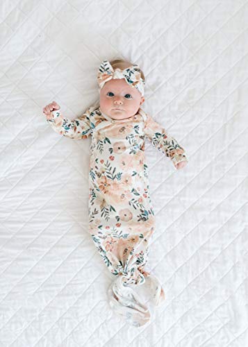 Copper Pearl Newborn Knotted Gown Autumn