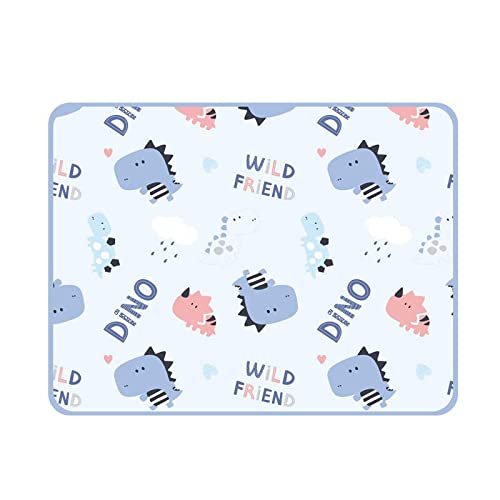 Baby Diaper Changing Pad (72x58 cm) Waterproof, BPA Free (Blue, Pack of 2) (MH5040)