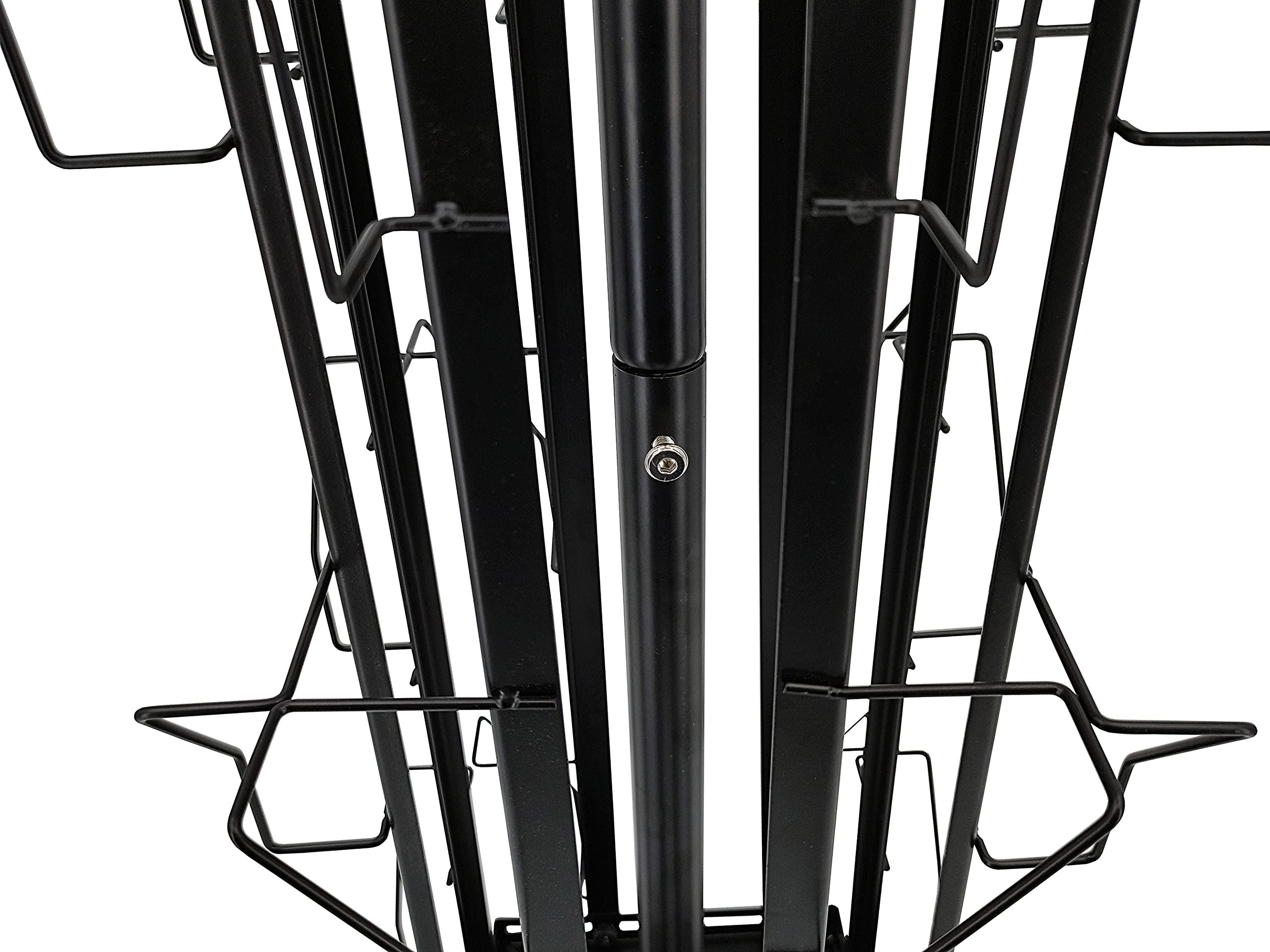 Adjustable Greeting Card Rack Display Stand 4 Tier 16 Pocket Organizer Postcard CD DVD Book Brochure Literature Rotating Spin 7X5 6X4 4X5 5X7. Pocket Size: 4.6-10"Wide X 8"High 11602-R-8"-NF