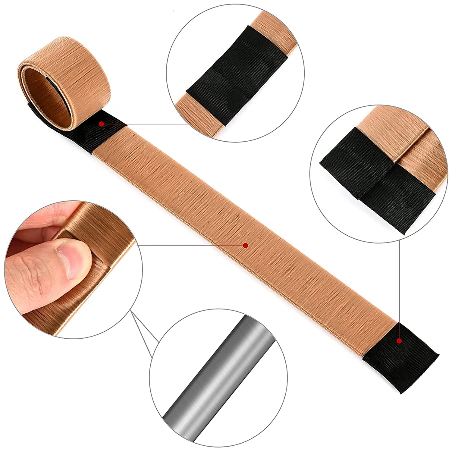 4 Pcs Magic Hair Bun Maker, Donut Bun Maker for Hair, French Twist Bun Shaper Hair Tools for Women