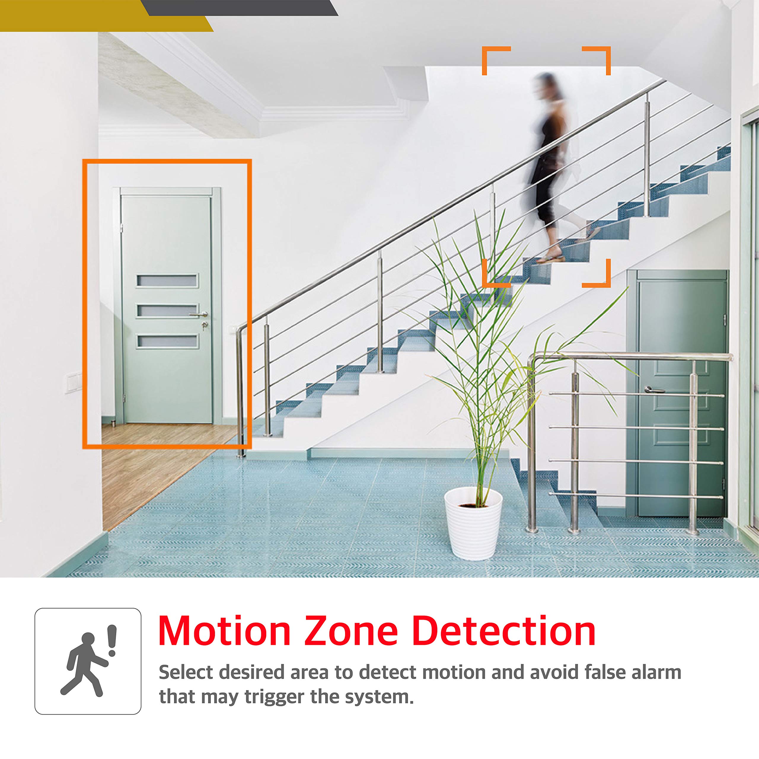 Wisenet SDC-89445BF 5MP CCTV Surveillance Weatherproof Bullet Security Camera 82ft IR Distance Plastic Housing 3.6mm Lens 104° Wide Angle (Double Pack)