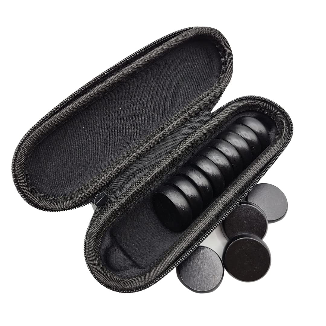 BrownCastle Crokinole Tournament Size Boards or Discs with Carry Case (Gliss Powder- Fast)