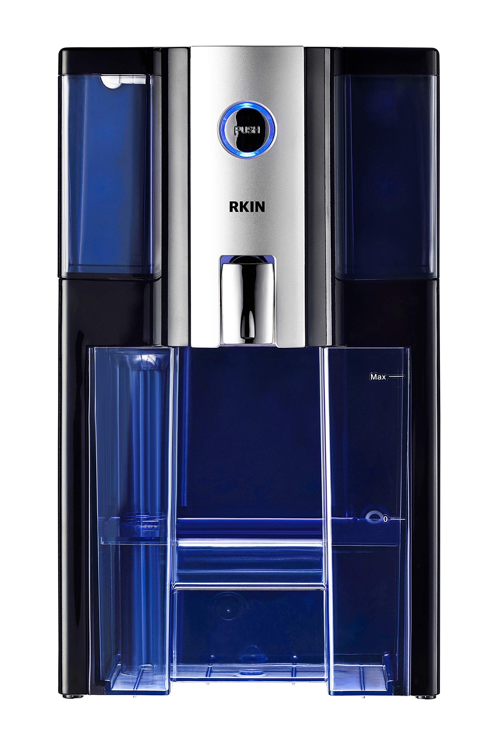 AlcaPure Reverse Osmosis Countertop Water Filter by RKIN with Patented High Capacity 4 Stage Technology: Purified Alkaline Water with Superior Taste. No Installation or Assembly Required. Space Black