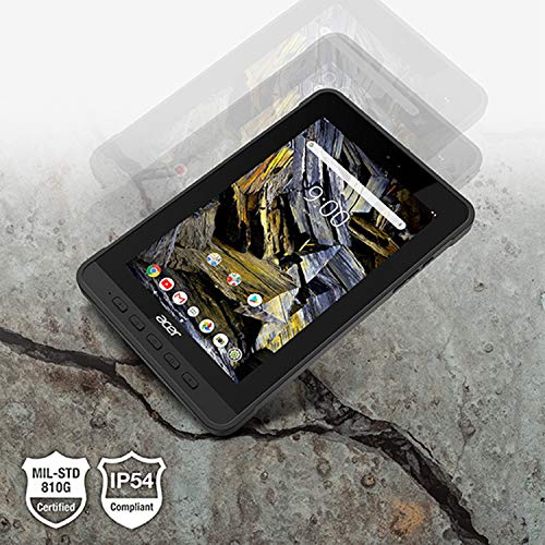 Acer Enduro T1 ET108-11A-80PZ Rugged Tablet, 8.0" WXGA IPS Touch, MediaTek MT8385 Octa-Core Processor, 4GB LPDDR4, 64GB eMMC, WiFi-5, Front 2MP Webcam, Rear 5MP Webcam, Handstrap, Android 9 Pie
