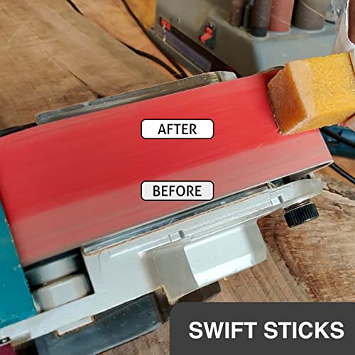 8.5" Long Abrasive Cleaning Sticks. Removing Dust & Dirt Build up from Abrasive Belts. 100% Natural Rubber. Clean Sandpaper Belts, Sanding Discs, Drum Sanders, Grip Tape & Skateboard Grip Surfaces