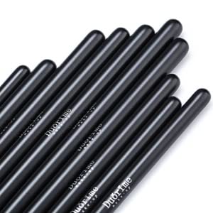 Duorime Silky 10Pcs Eyeshadow Makeup Brush Set Essential Eye Makeup Brushes Kit For Blending Eyeshadow, Eyeliner, Crease, Eyebrow Cosmetics Tool