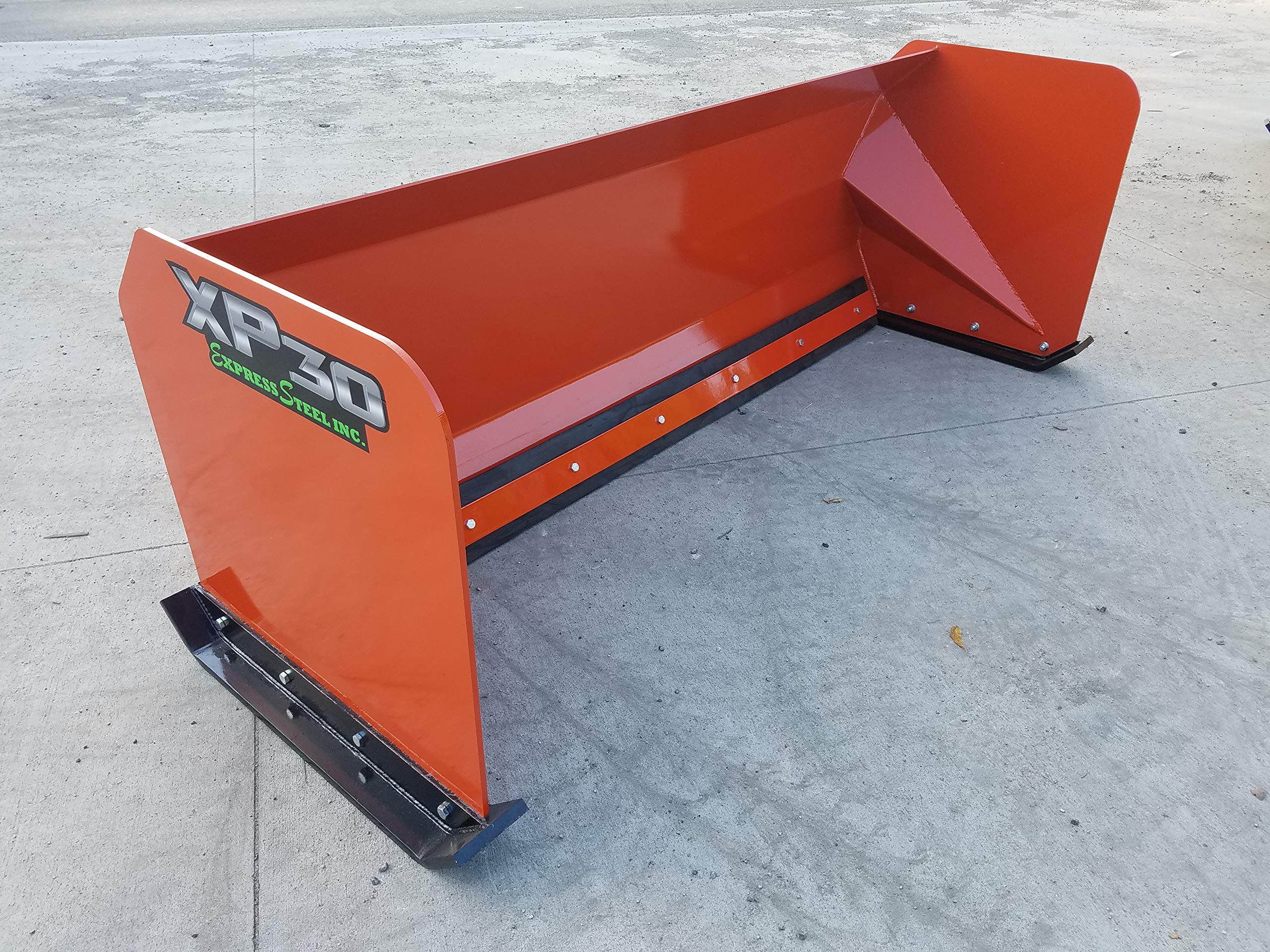 8' XP30 Skid Steer Snow Pusher Kubota Orange