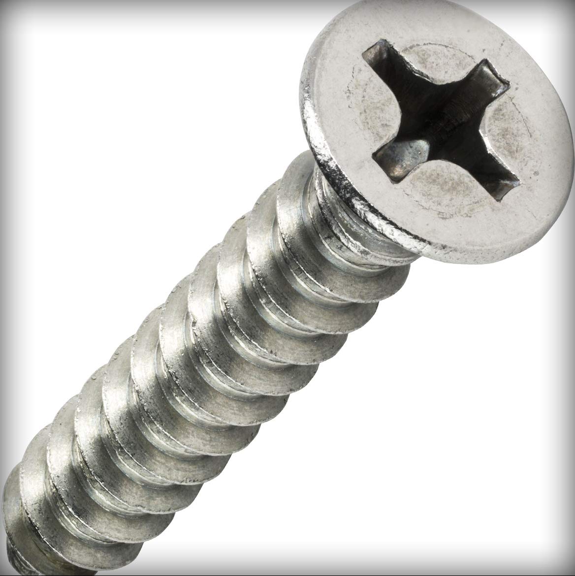 New Pack of 100 Pcs #2 x 3/8" inch Phillips-Drive Flat Head Sheet Metal Hardware Stainless Steel Metal Machine Screws Kit Set Warranity by Pr-Merchant
