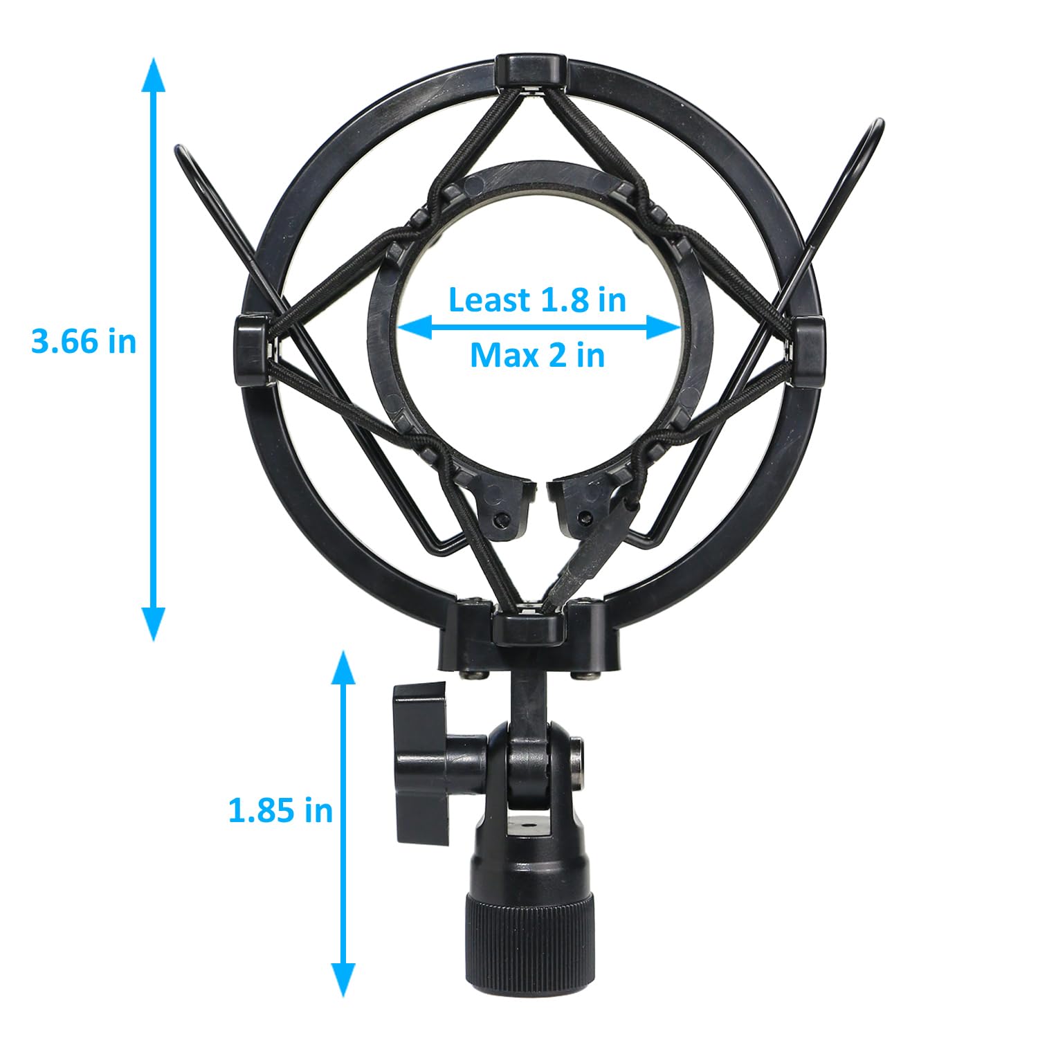 AT2020 Shock Mount - Microphone Mounts Reduces Vibration Noise and Shockmount Improve Recording Quality for Audio Technica AT2020 AT2020USB+ AT2035 ATR2500 AT4040 Condenser Mic by YOUSHARES