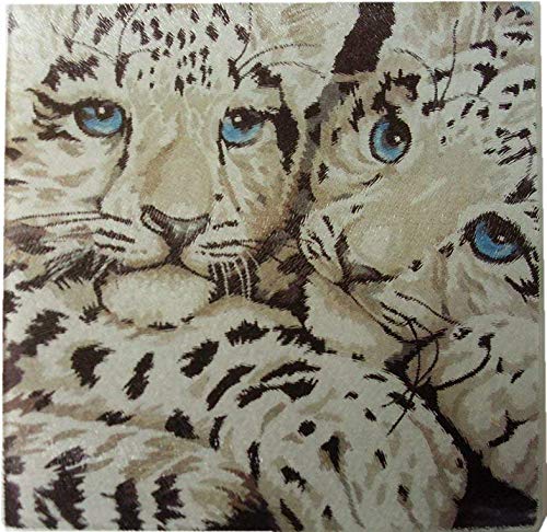 8"x8" Leopard Kitchen Counter Art Tempered Glass Cutting Board Surface Saver Bar Prep