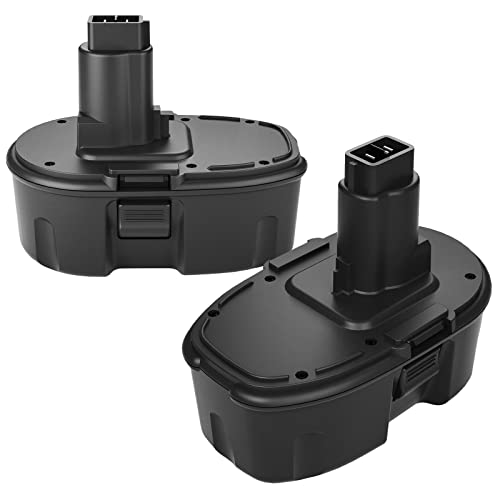 2Pack 4.0Ah DC9098 DC9096 Battery for Dewalt 18V Battery Replacement Compatible with 18Volt Dewalt Battery DC9096 DC9098 DC9099 DW9098 DW9099 DW9095 DW9096 DE9039 DE9098 DE9503 XPR Power Tools(Black)