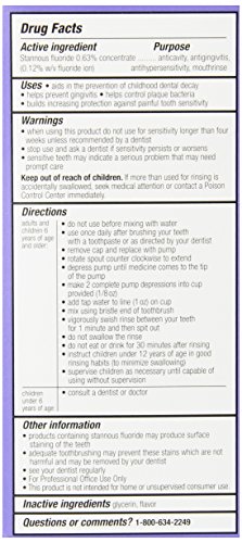 3M ESPE 12105F PerioMed 0.63% Stannous Fluoride Oral Rinse Concentrate Refill, Tropical Fruit Flavor, 10 oz. Bottle with Pump