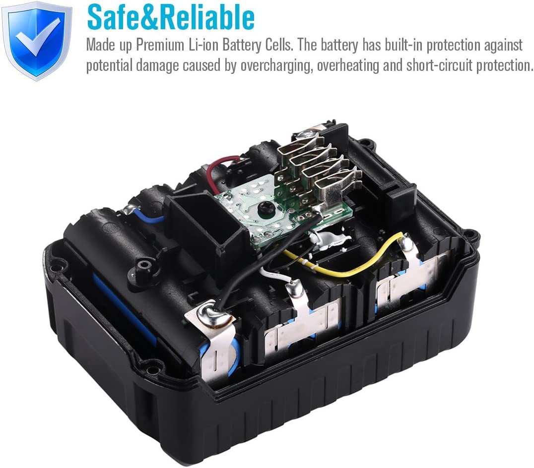 BTMKS 4.0Ah 20V MAX Lithium Battery Replacement for Porter Cable 20V Battery PCC682L PCC681L PCC680L PCC685LP PCC601 20 Volt MAX Cordless Drill Tools Battery
