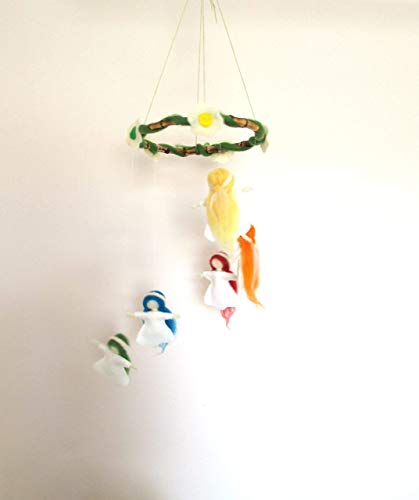 Fairies Mobile for Crib, Waldorf Mobile for Nursery Decor