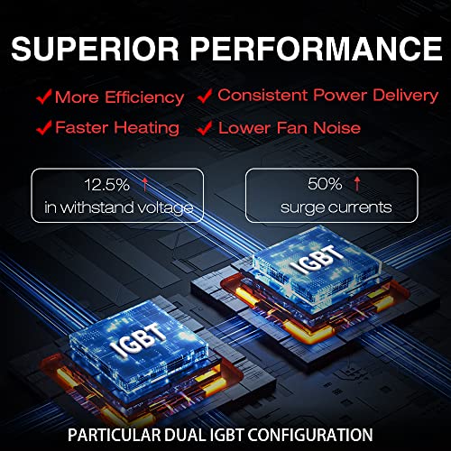 ChangBERT Induction Cooktop 1800W NSF Certified Commercial Grade Durable Countertop Burner Pro Chef Professional 18/10 Stainless Steel Housing Schott Glass 10-Hour Timer