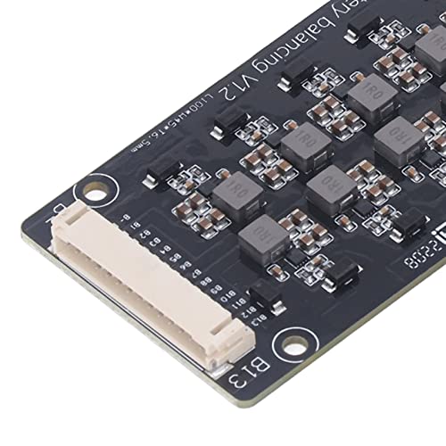 Active Equalizer Balancer, Maximum Balance Current 1.2A Balance Indicator Light Voltage Balancer ABS Housing Low Static Power Consumption for Industry(13s)