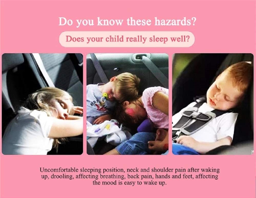 2Pack Boy and Girl Head Support for Car Seats,Ajustable Comfortable Pillow for Baby Child Tolddler Infant Pink and Blue