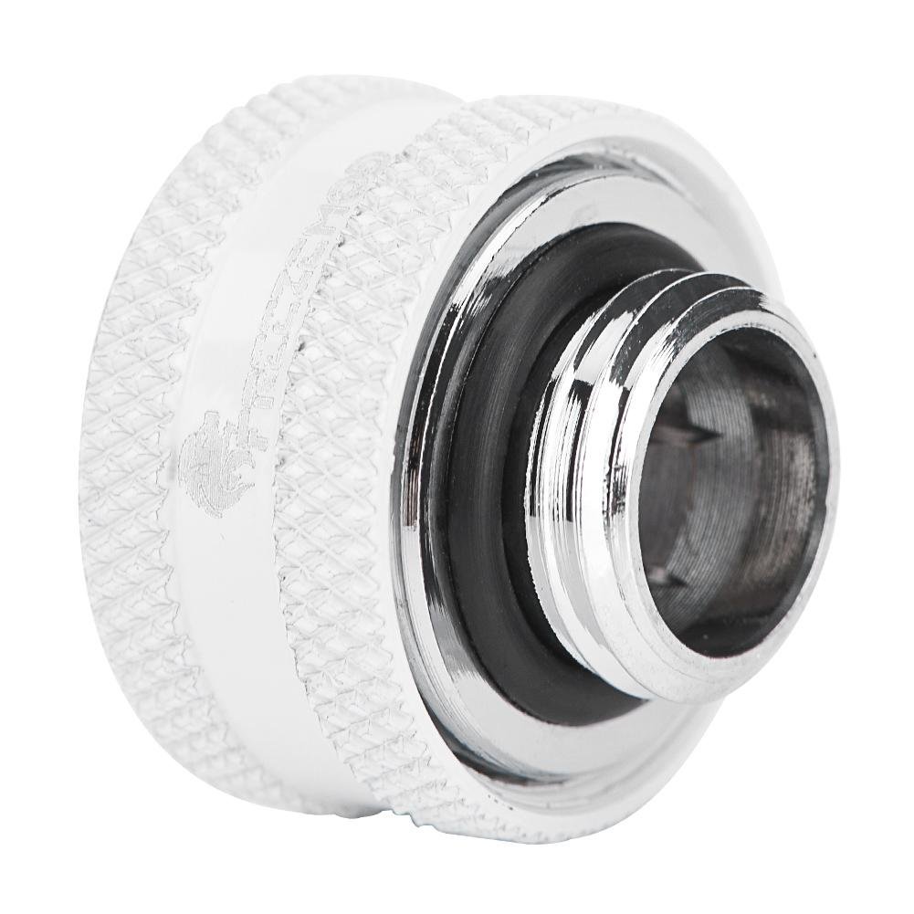 Pomya Water Cooling Fitting, 14mm Water Cooling Compression Fitting for Rigid Acrylic Tube OD (Pack of 4)(White)