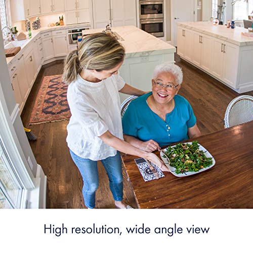Panasonic HomeHawk FLOOR Home Monitoring HD Camera for Senior Care, Motion Detection Night Light, 2-way Talk, 24/7 Live View + Secure Recording, Alexa Compatible - KX-HNC850 (Black Satin)