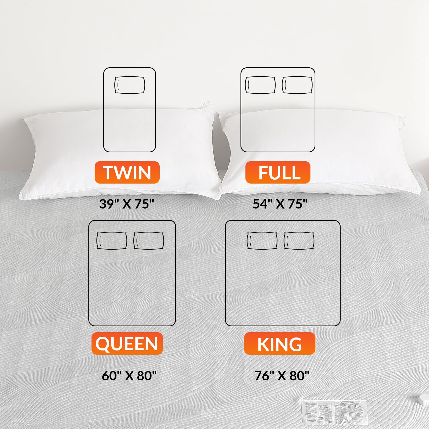 STARBEDIA Heated Mattress Pad Full Size, Soft Breathable Electric Mattress Pad with 10 Heat Settings & 10 Hours Auto Shut-Off, Deep Pocket Electric Heating Bed Warmer with Overheat Protection