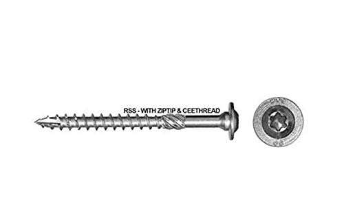 GRK Rugged Structural Screws 5/16"x5-1/8" Pheinox Stainless Steel with Zip-Tip and CEE Thread (25)