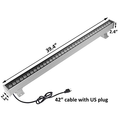 JSN&PC LED Wall Washer 36W IP65 Waterproof Outdoor Light for Advertising Boards, Billboard,Building Commercial Lighting (Blue)