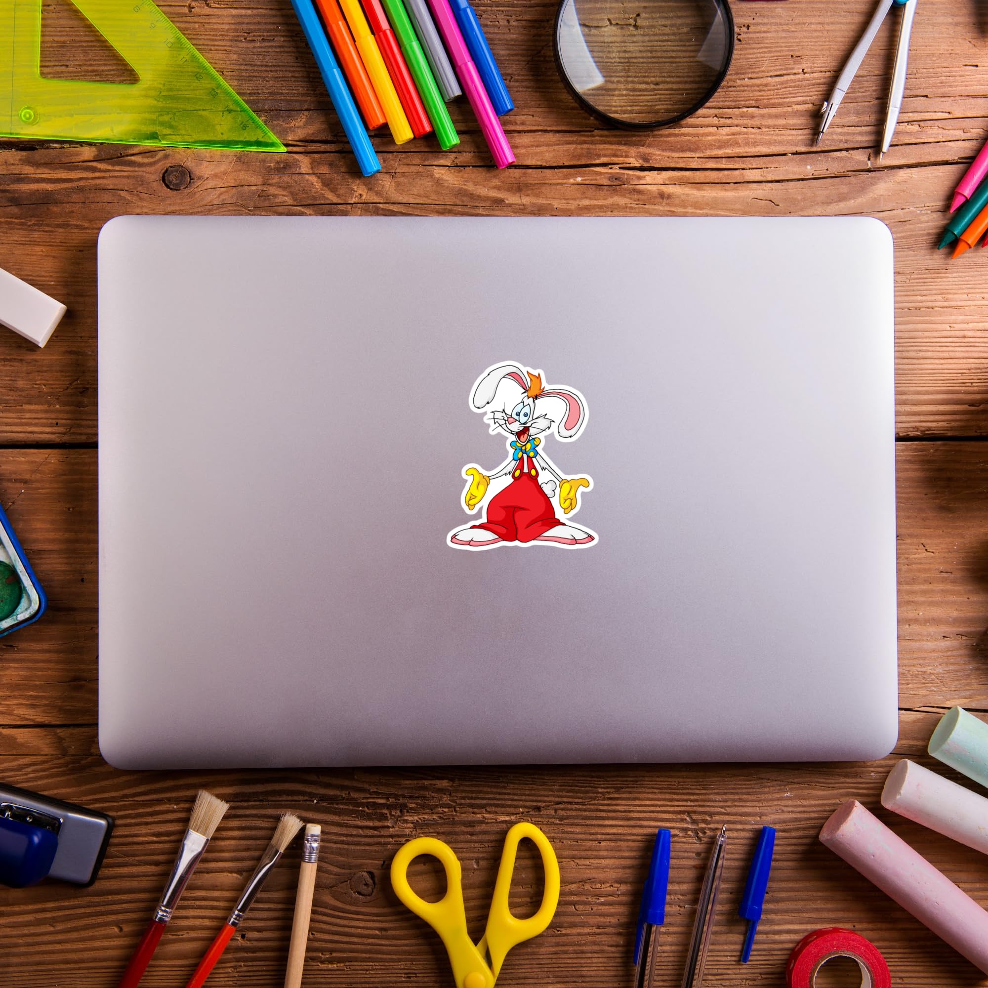 3.5" Roger Rabbit Classic Vintage Retro Nostalgic Animated Cartoon Laminated Sticker Decal gift perfect for laptop, kindle, pc, tumbler, tablet and more