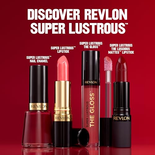 Revlon Super Lustrous Lip Gloss, Non-Sticky, Hydrating, High Shine Finish, 275 Dusk Darling, 0.13 oz