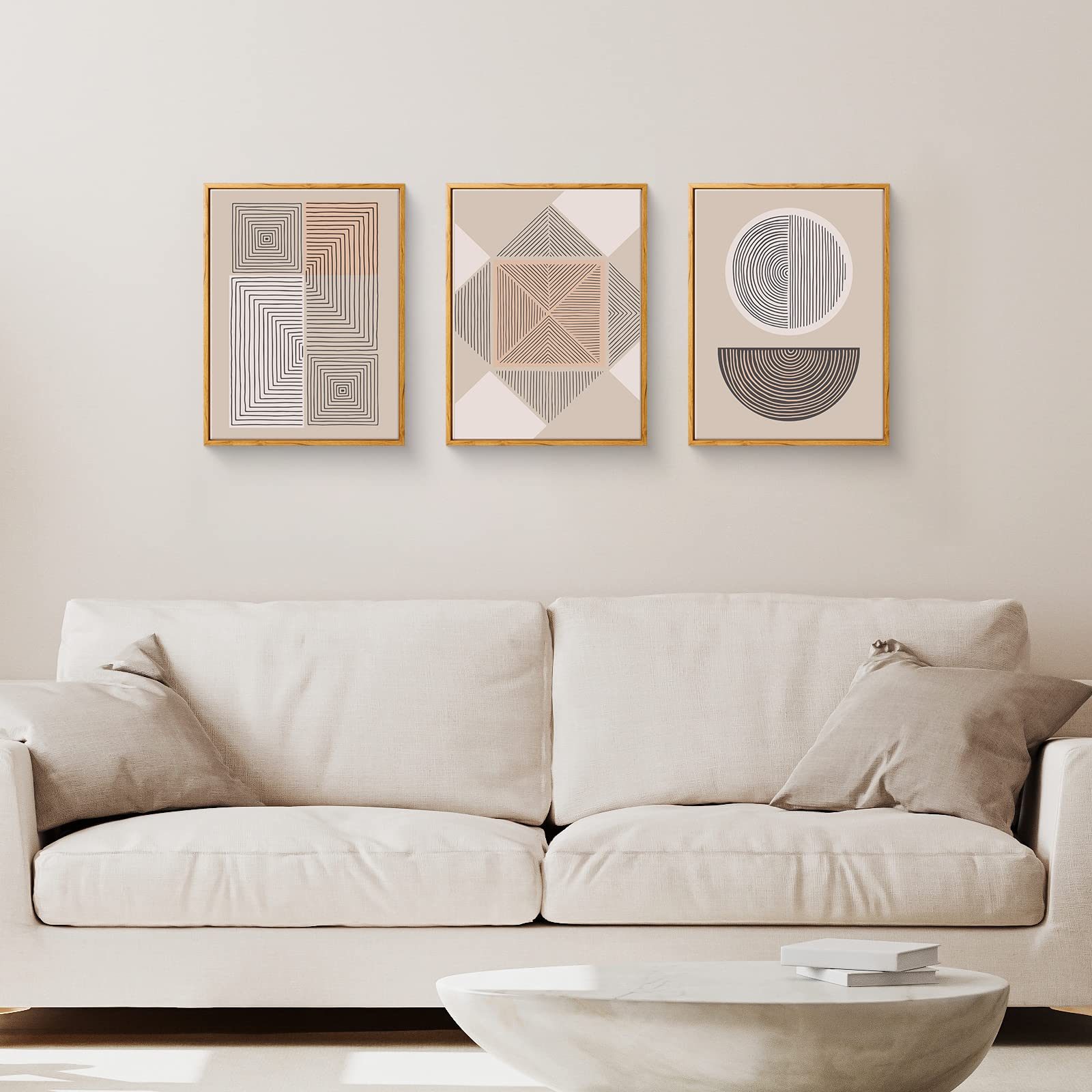 4 Pieces Floating Frame for 12 x 16 Inch Canvas Painting 0.6-0.8 Deep Floater Frame for Canvas Prints Diamond Art Frame for Wall Prints Poster Oil Paintings Paint by Numbers Gallery Frame Decor