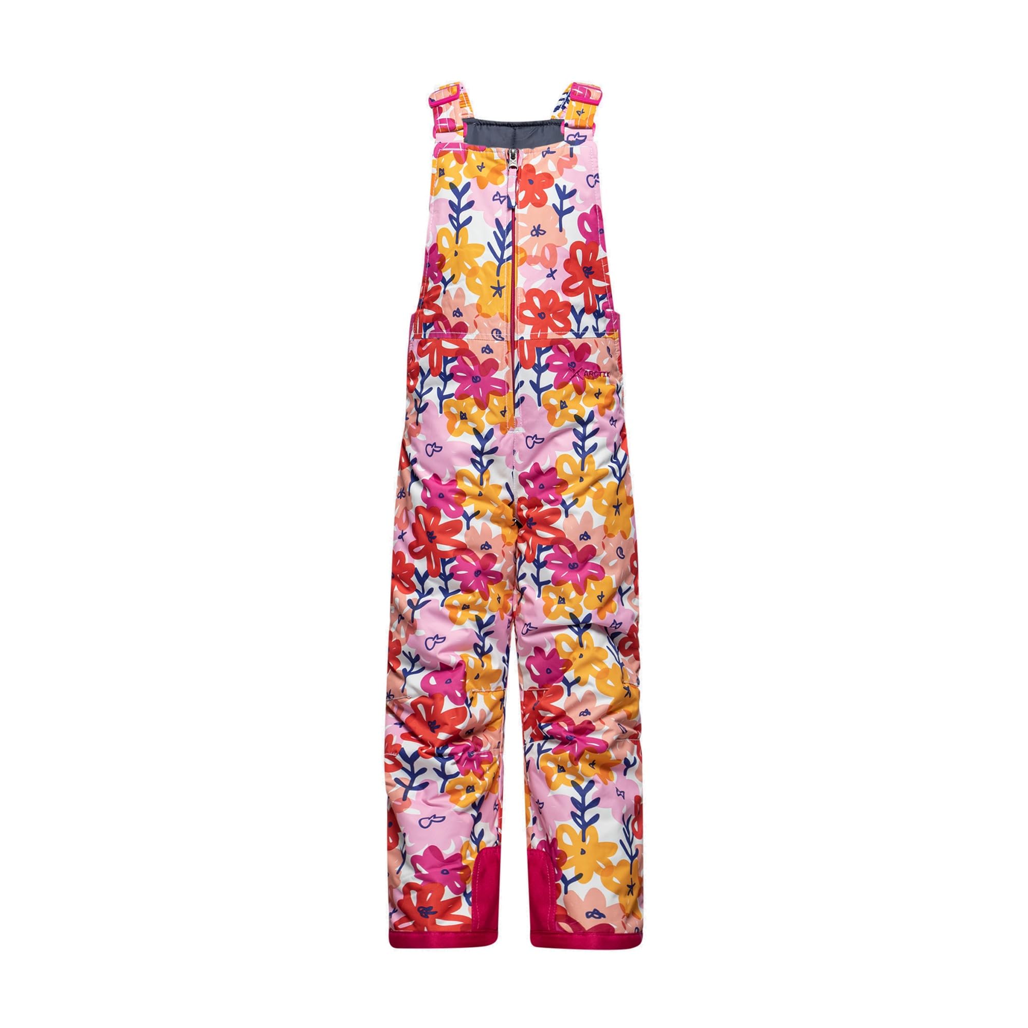 Arctix Infant/Toddler Chest High Snow Bib Overalls, Loose Floral, 5T